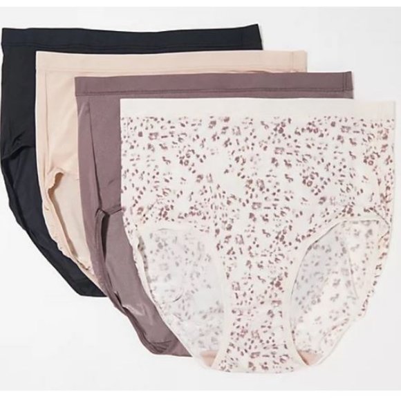 Breezies Intimates And Sleepwear Breezies Set Of 4 Silky Knit Full